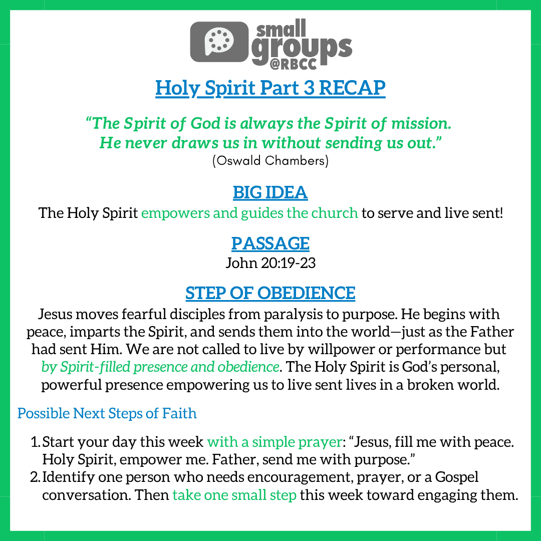 Holy Spirit — Part 3 (7/27/25) – Rock Bridge Community Church